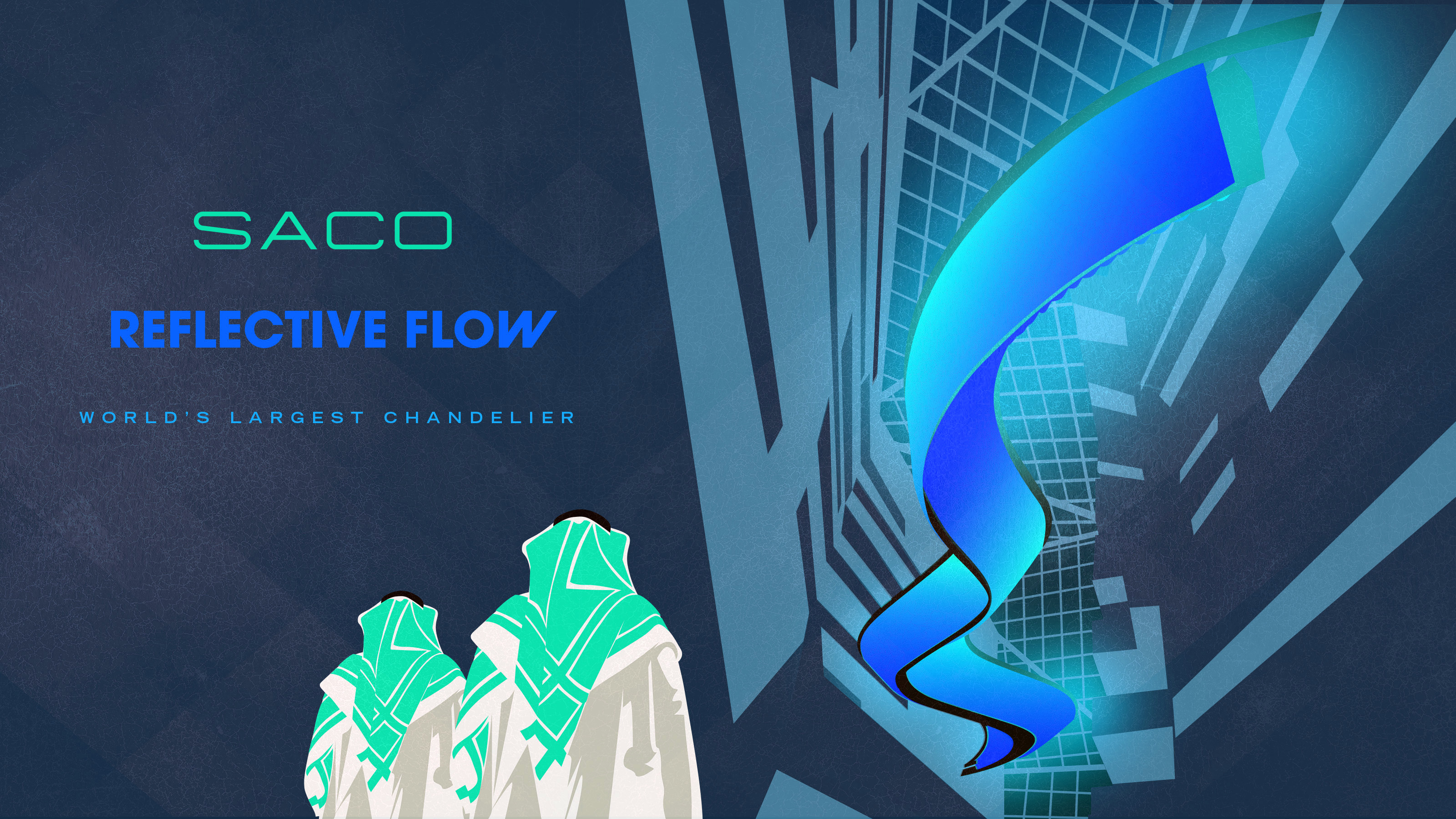 Reflective Flow Wallpaper - SACO Technologies Inc